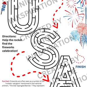 Fourth of July Patriotic Mazes- Printable Bundle, 4th of July, Holiday ...