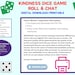 Kindness Dice Game, Conversation Starters, Roll and Play, Group/class ...