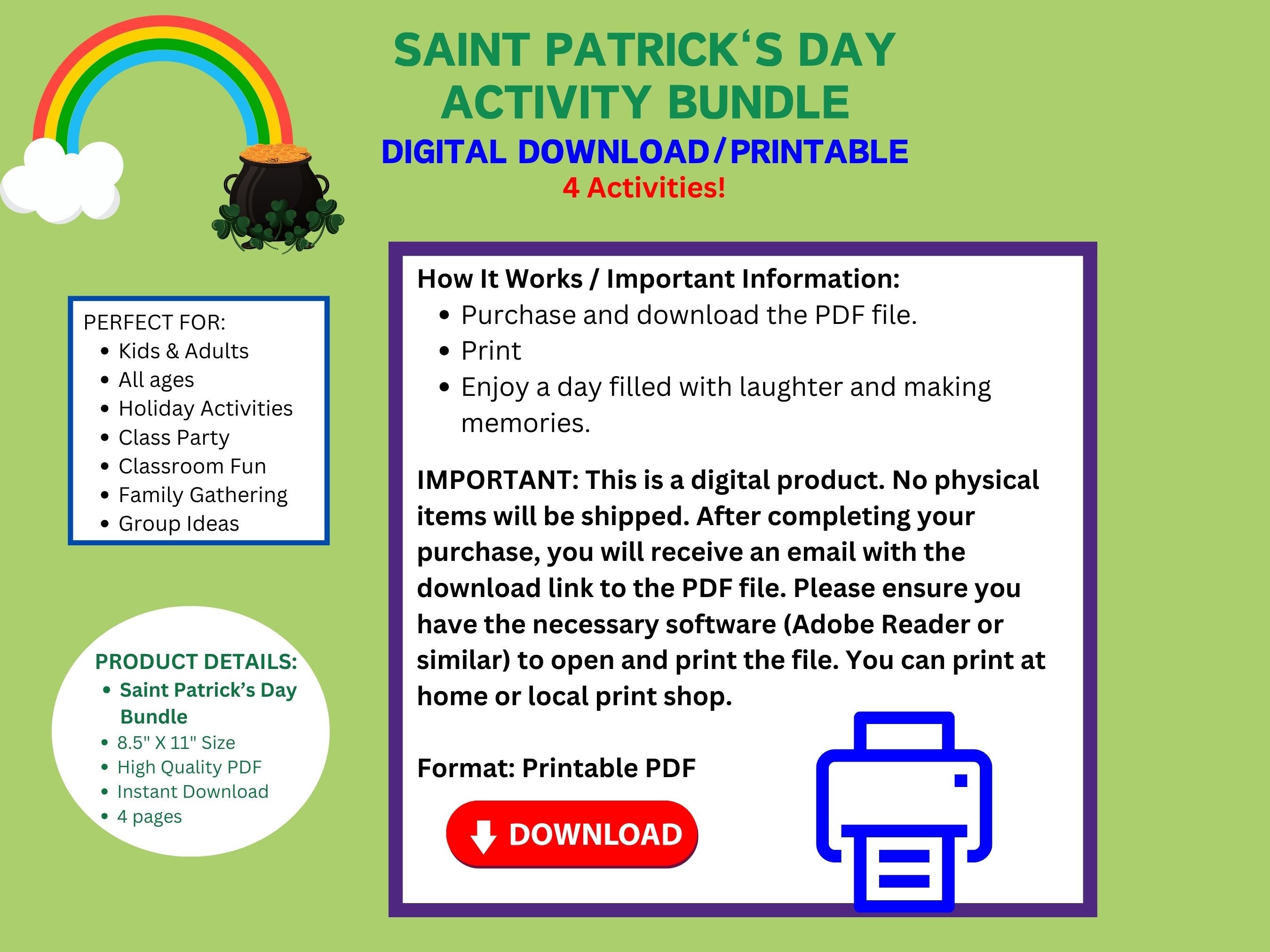 Math Counting, Graphing & Solving, Saint Patrick's Day, Creative ...