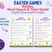 Easter Fun Pack, Family Game Bundle, Easter Word Search, Think Race ...