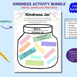 Kindness Activity Bundle, World/national Kindness Day, Class/family ...