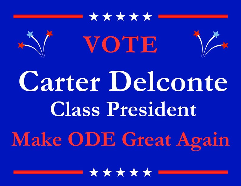 Class President Printable Signs - Etsy