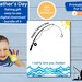 Father's Day Fishing Handprint, Personalized Gift for Dad, Daddy's ...
