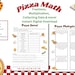 Pizza Math Worksheets, Fractions, Multiplication, Data Collection ...