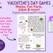 Valentine's Day Activity Sheets Bundle, Fun for All Ages, Class ...