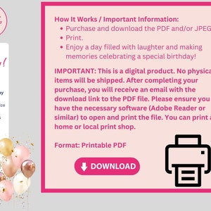 40th Birthday Printable, Digital Download, 12 Designs, Vintage 1984 ...