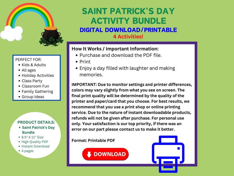 Math Counting, Graphing & Solving, Saint Patrick's Day, Creative ...