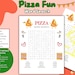 Pizza-themed Fun Activities Bundle: Mad Lib, Word Scramble, and Word ...