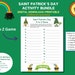 Saint Patrick's Day Activity Bundle, Word Scramble, Scattergories, A to ...
