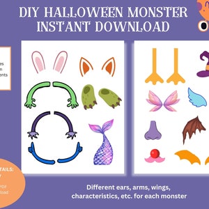 DIY Monster Creation Bundle, 40 Monster Traits Included, Classroom ...