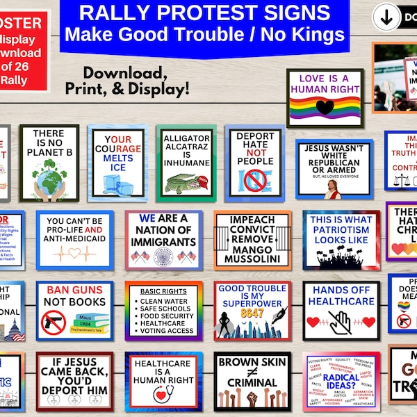 Printable Protest Signs - Etsy