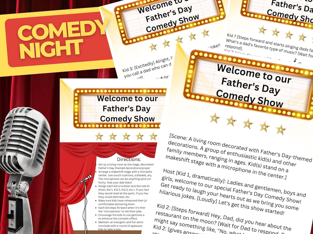 Father's Day Comedy Show Skit - Printable PDF for Hilarious Performance ...