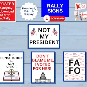 Rally Protest Signs - Digital Download, FAFO, 11 Posters for Protests ...