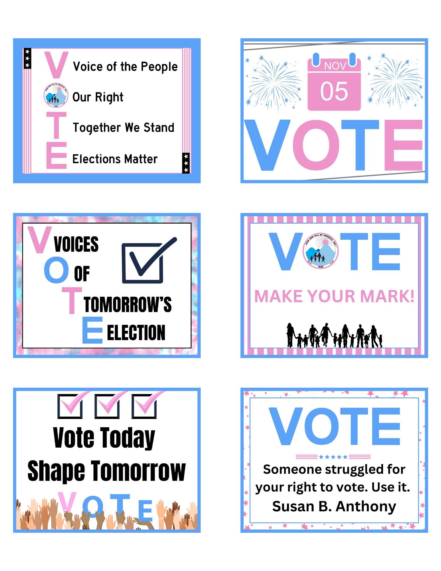 Jack and Jill of America Custom Voting QR Code Order for Treat Bags - Etsy