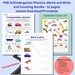 Pre-k/kindergarten Education Bundle, Phonics, Match & Trace Letters ...