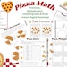 Pizza Math Worksheets, Fractions, Multiplication, Data Collection ...