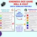 Kindness Dice Game, Conversation Starters, Roll and Play, Group/class ...