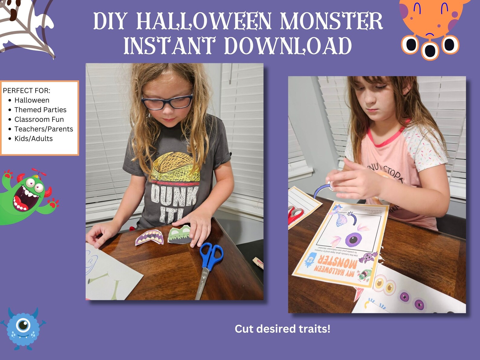 DIY Monster Creation Bundle, 40 Monster Traits Included, Classroom ...