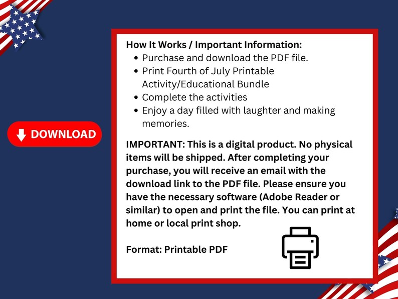 4th of July Activity Bundle for Learners - Phonics, Letter Tracing ...