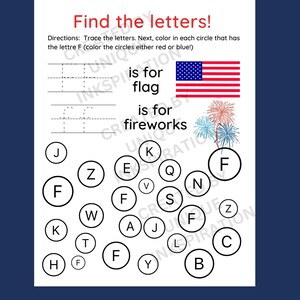 4th of July Activity Bundle for Learners - Phonics, Letter Tracing ...