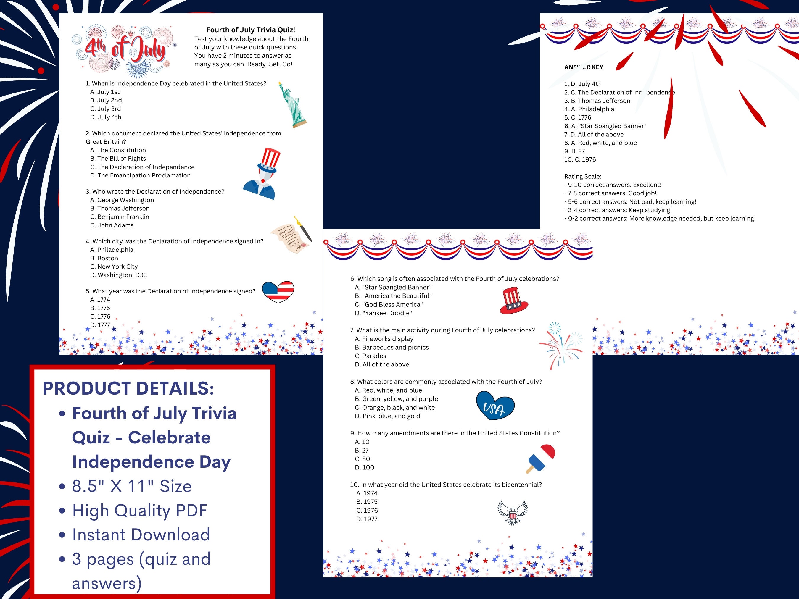 Fourth of July Trivia Quiz - Celebrate Independence Day With Knowledge ...