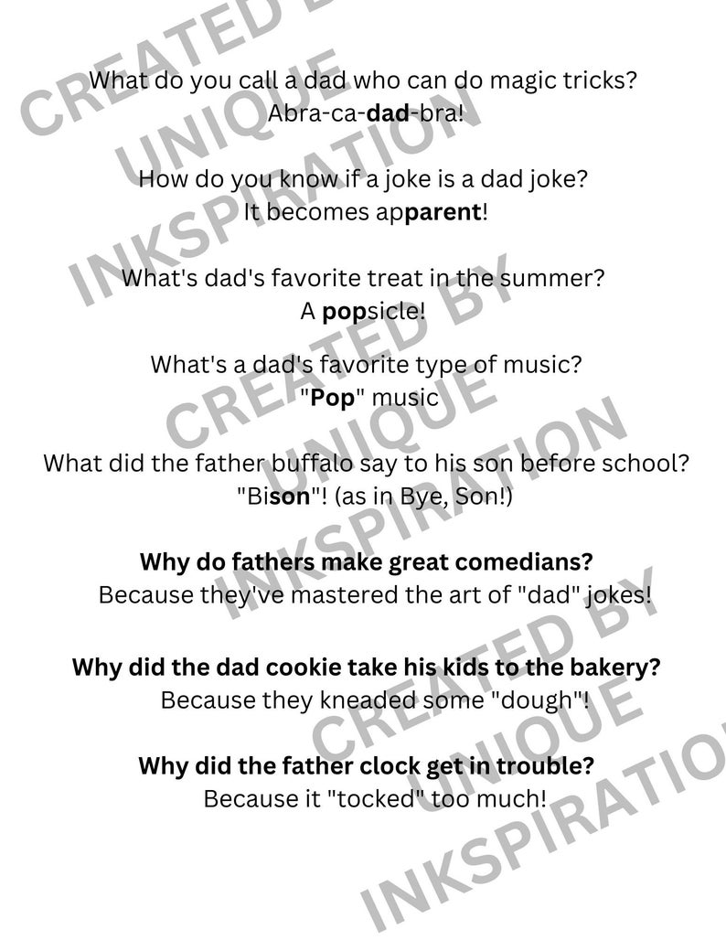 Father's Day Comedy Show Skit - Printable PDF for Hilarious Performance ...