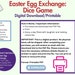 Easter Egg Exchange Dice Party Game, Class/family Activity, Group Game ...