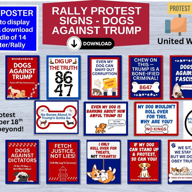 Funny No Kings Rally Signs - Etsy
