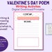 Valentine's Writing Pack: Acrostic Poem, Hearts of Love, & Expressive ...