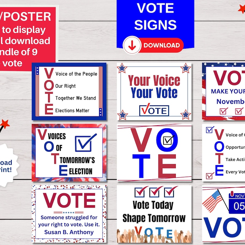 Election Poster - Etsy