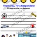 First Responder Thank You Notes - Instant Download & Print, Police, EMS ...