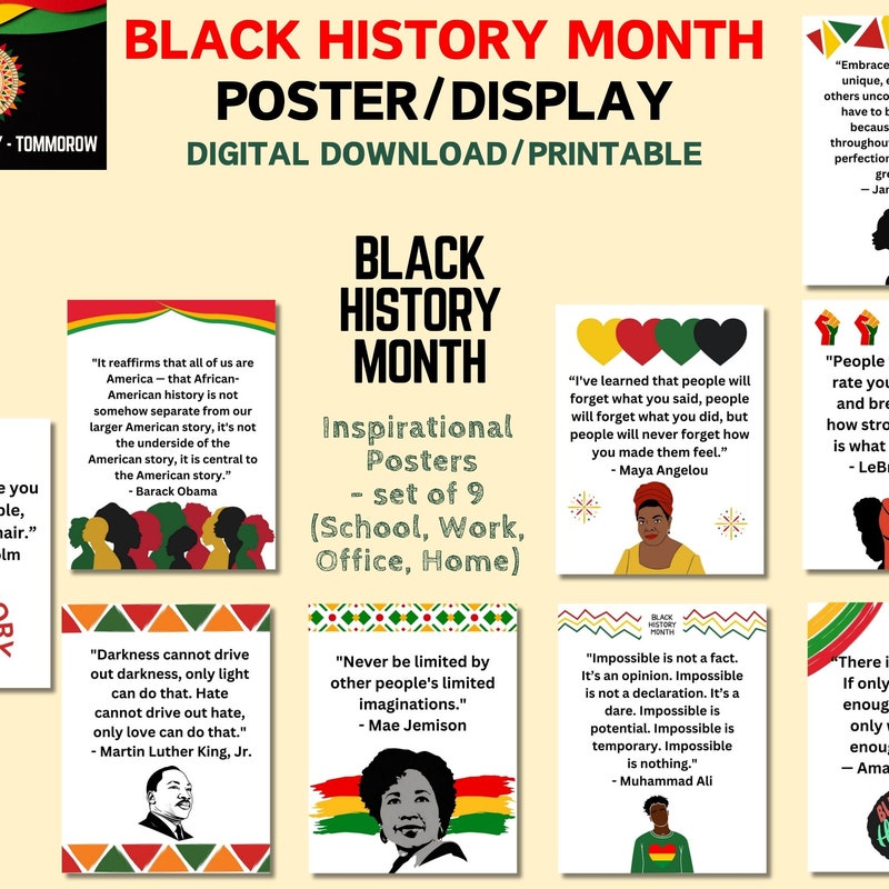 Black History Wall Poster - Etsy