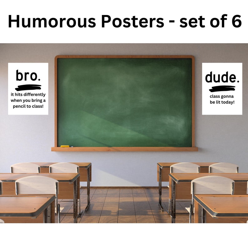 Bro, Bruh, Dude Classroom Posters, Educational Humor, Classroom Vibe ...