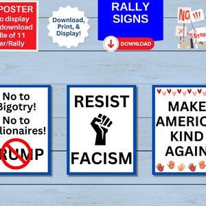 Rally Protest Signs - Digital Download, FAFO, 11 Posters for Protests ...