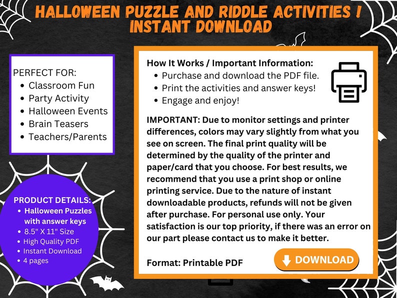 Halloween Puzzles: Mazes, Word Search, Spelling and More, Math Riddles ...