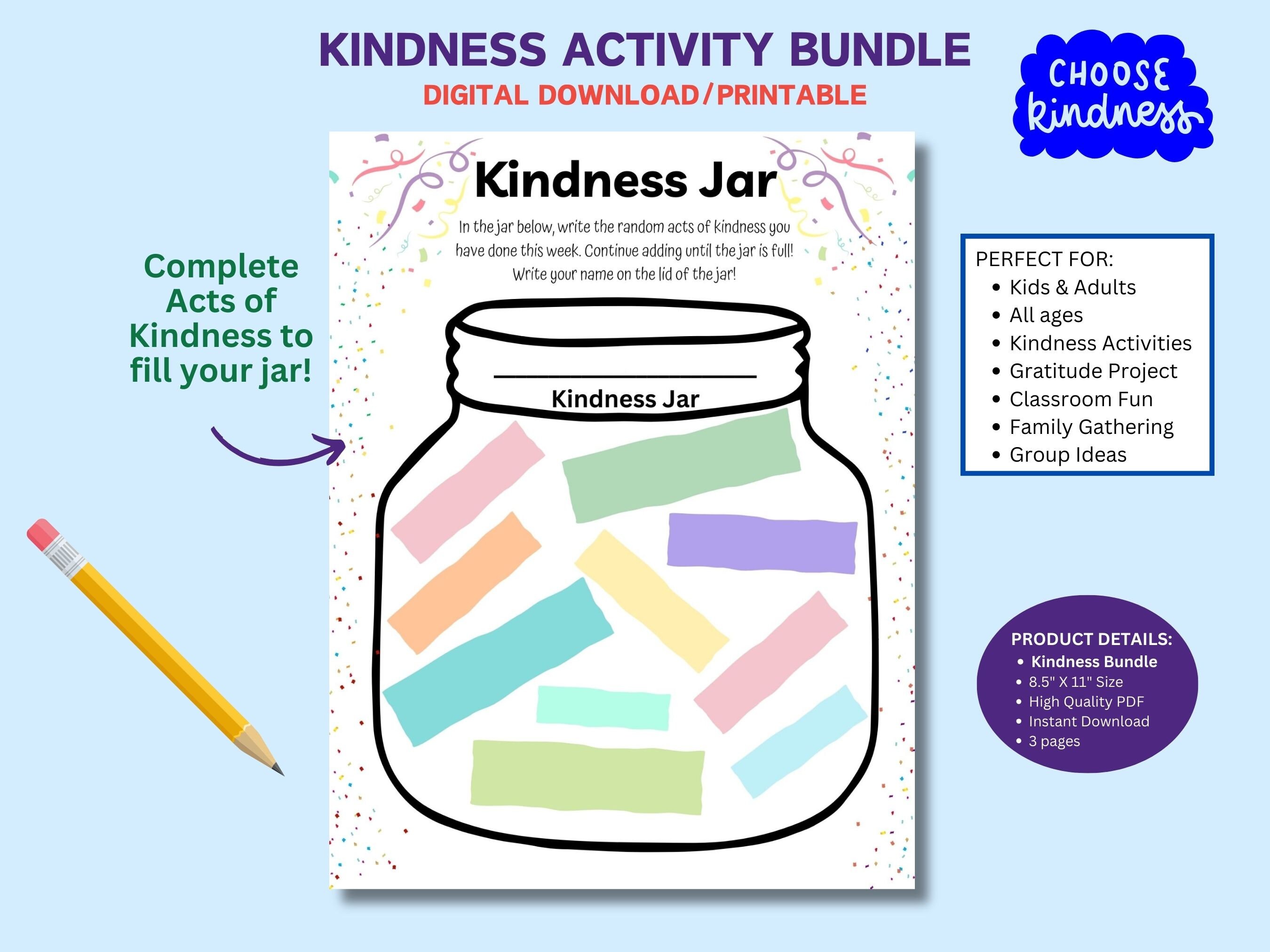 Kindness Activity Bundle, World/national Kindness Day, Class/family ...