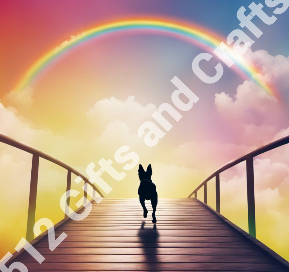 Rainbow Bridge Pet Grief Digital Files for Sublimation PNG and AI Files ...
