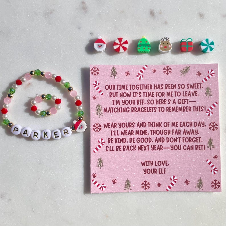Elf Goodbye BFF Bracelets, Elf Farewell Bracelet, Elf Farewell Name ...