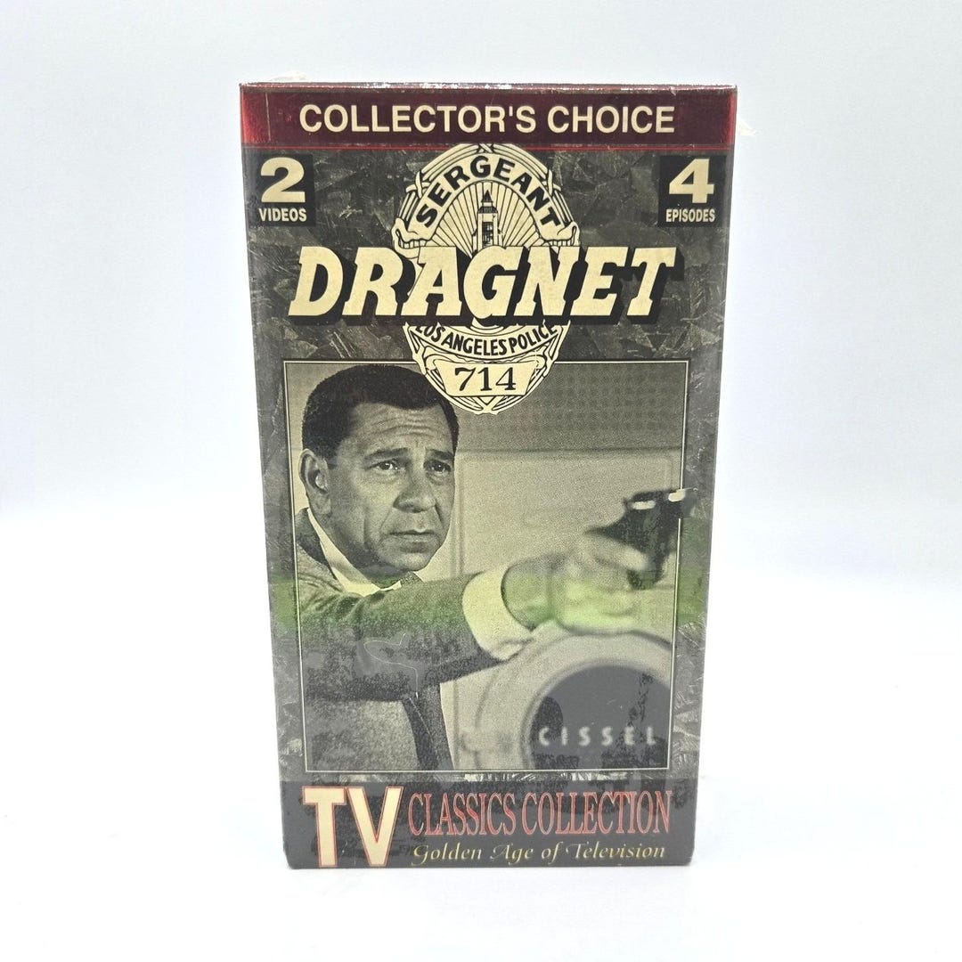 Dragnet: TV Classics Collection - 2 VHS Set (4 Episodes) - Etsy