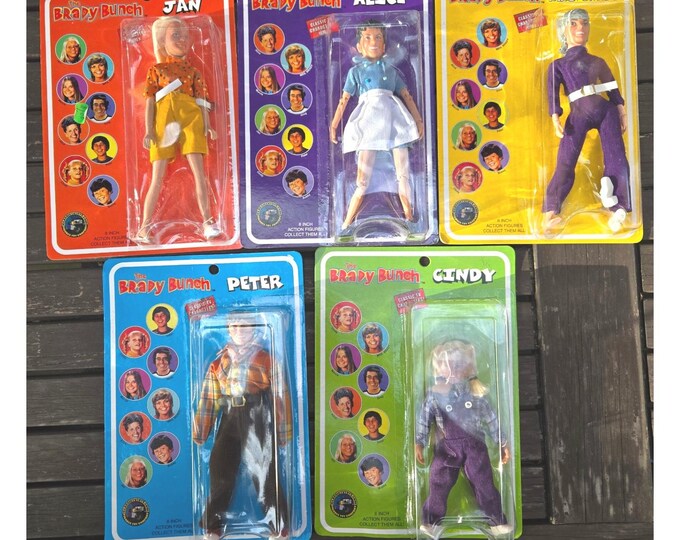 RARE Find! the Brady Bunch Classic TV Toys Action Figure Lot (5 Figures ...