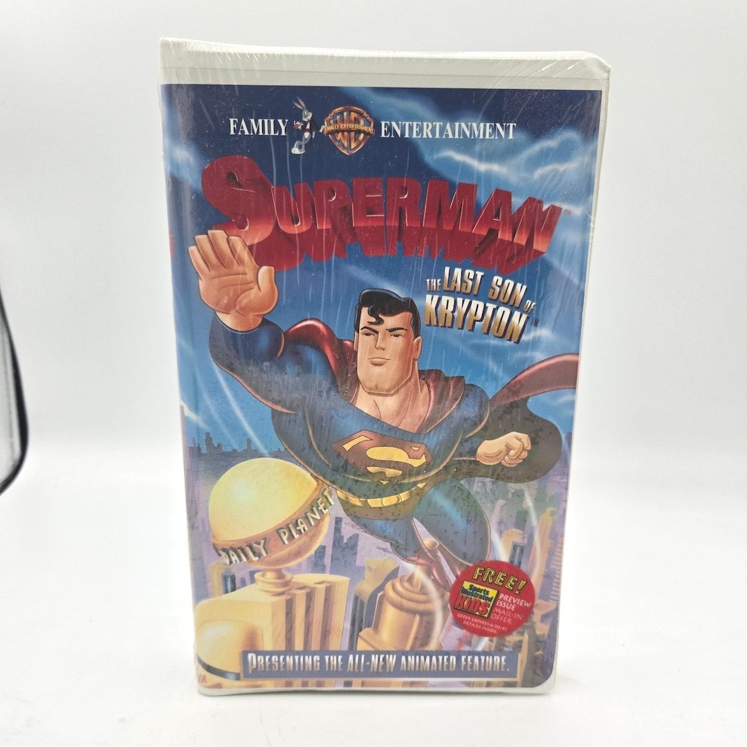 Vintage Superman: the Last Son of Krypton (1996) VHS, New, Sealed - Etsy