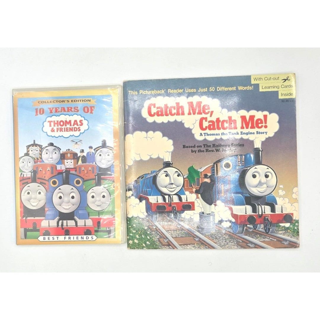 Thomas & Friends, 10 Years of Thomas DVD and Catch Me, Catch Me Book - Etsy
