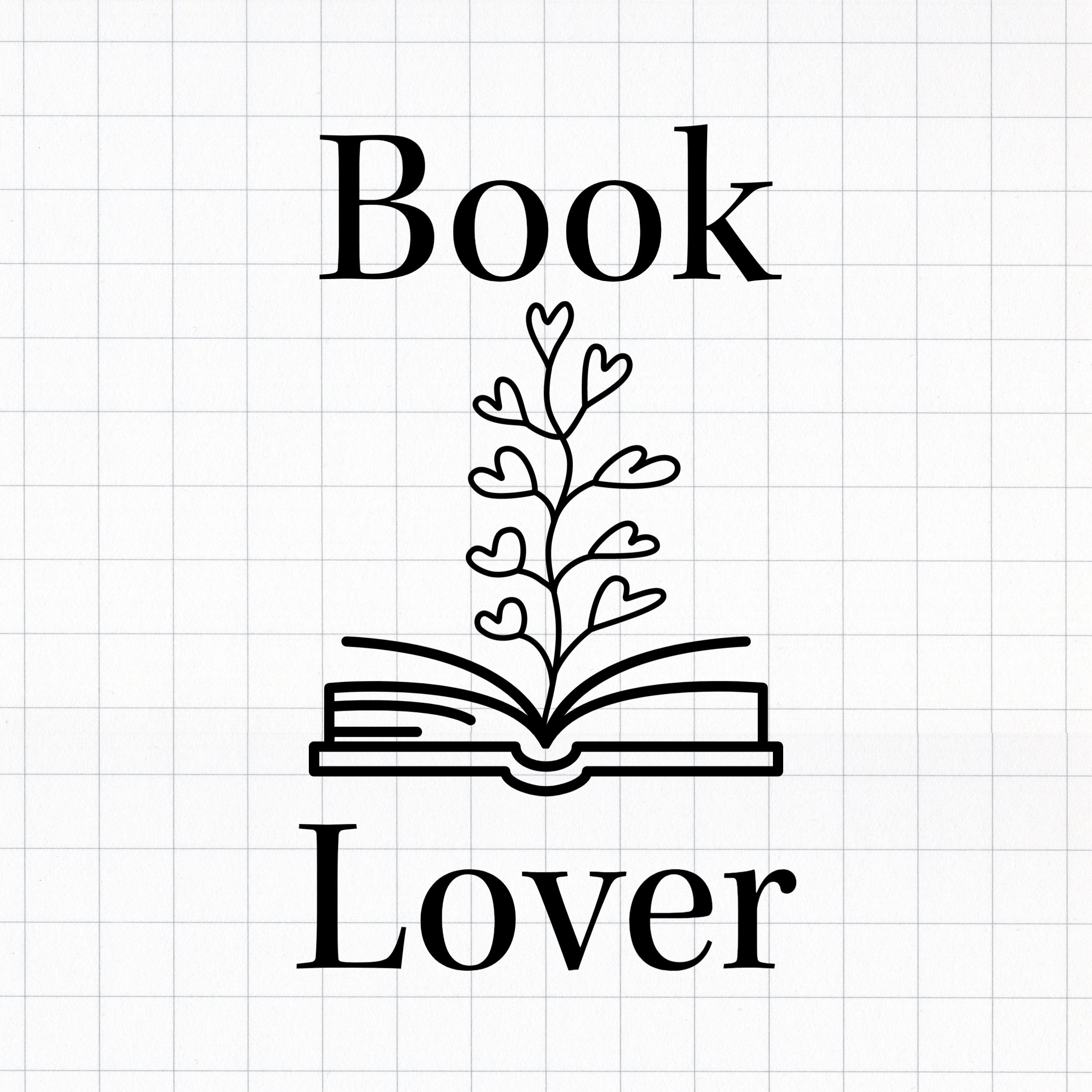 Book Lover SVG, PNG, JPG Book Lover Cut File - Etsy