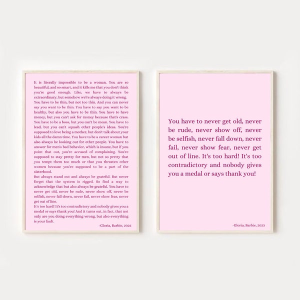 Barbie Monologue - Etsy UK