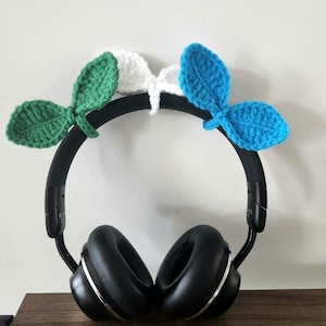 Crochet Sprout Leaf Headphones Accessory 1 Pcs, Multipurpose Tie - Etsy