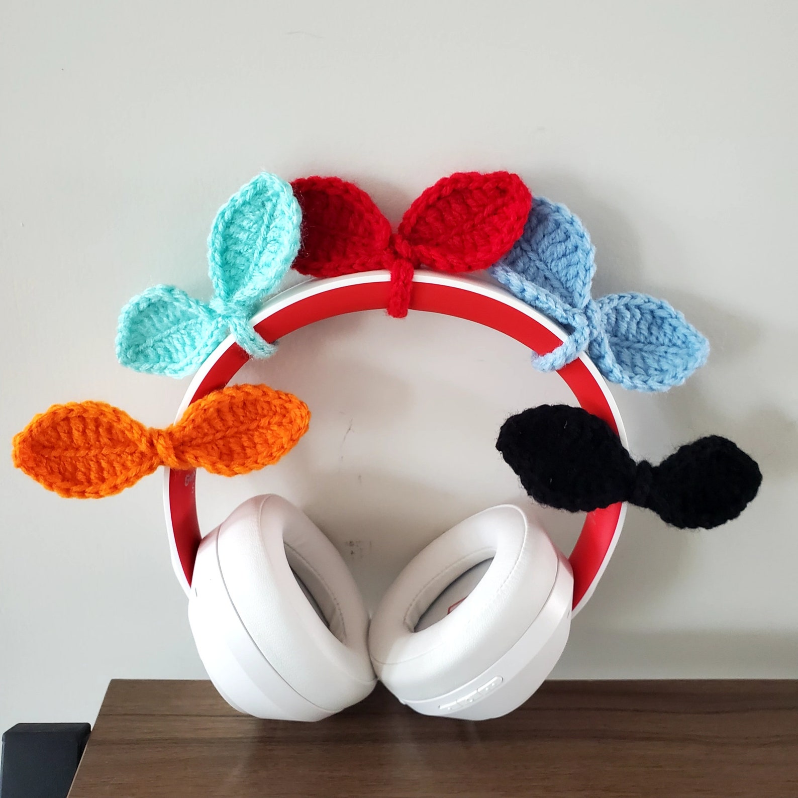 Crochet Sprout Leaf Headphones Accessory 1 Pcs, Multipurpose Tie - Etsy