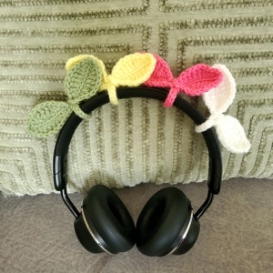 Crochet Sprout Leaf Headphones Accessory 1 Pcs, Multipurpose Tie - Etsy