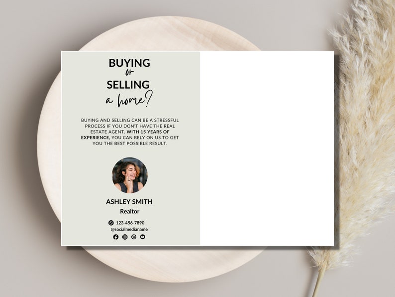 Minimalist Real Estate Postcard Templates, Real Estate Marketing, Real ...