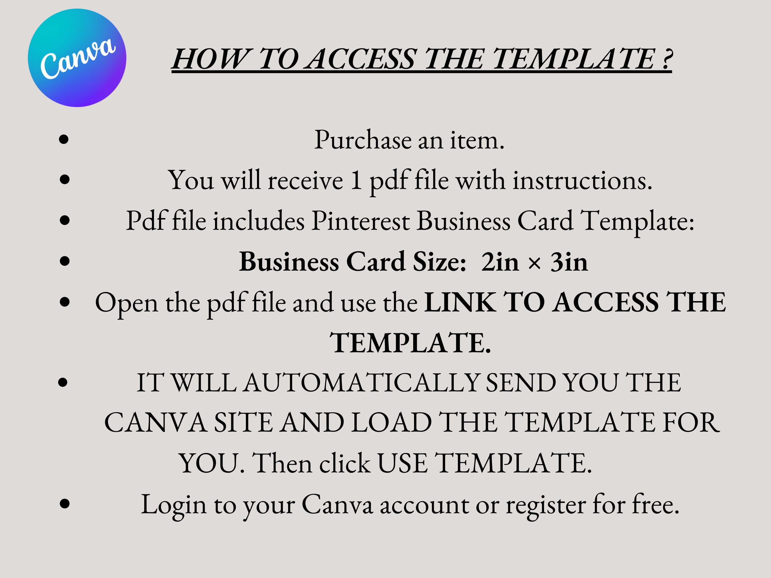 2024 Pinterest Business Card Template Elegant Pinterest - Etsy