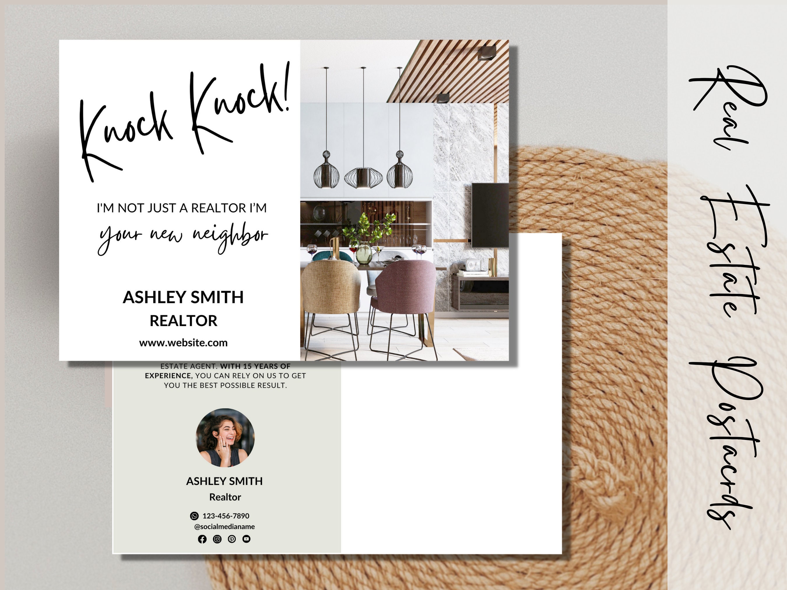 Minimalist Real Estate Postcard Templates, Real Estate Marketing, Real ...